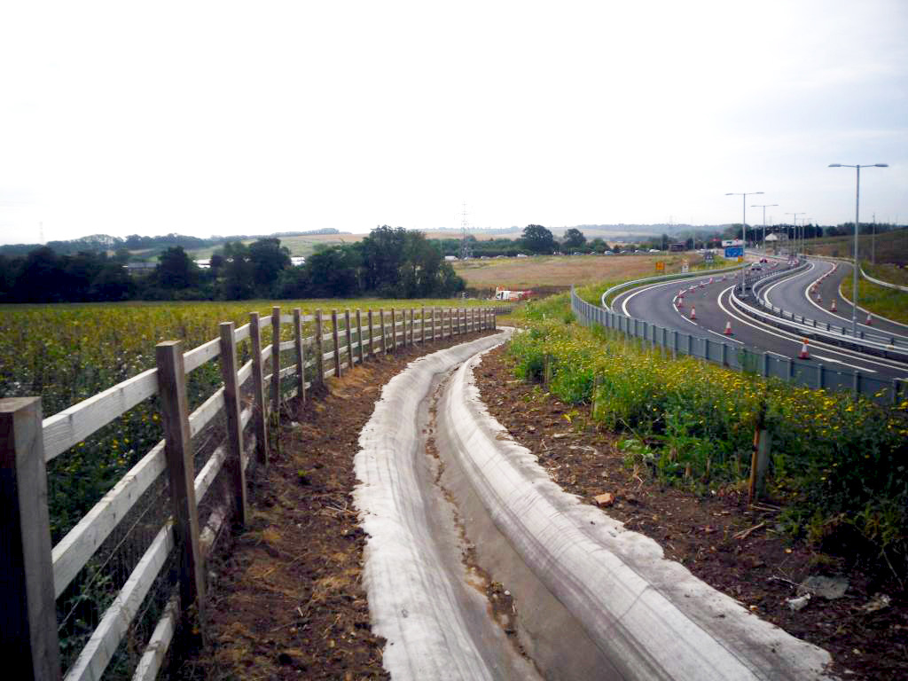 CC Channel Lining | M1, Bedfordshire, UK - Concrete Canvas