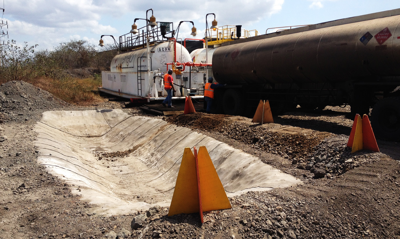 CC Pit Lining | Albania, Colombia - Concrete Canvas