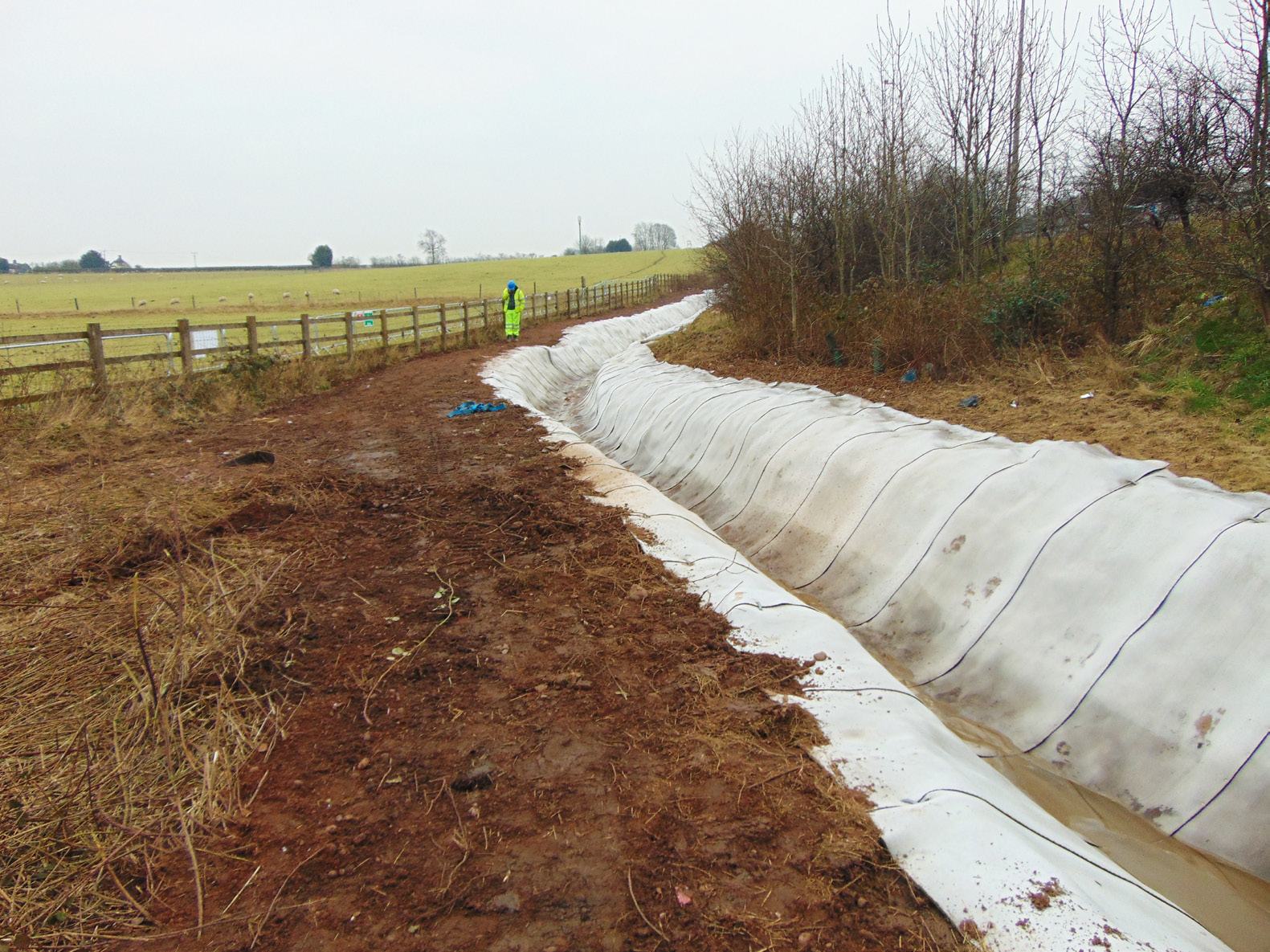 CC Channel Lining | M6, Great Saredon, UK - Concrete Canvas