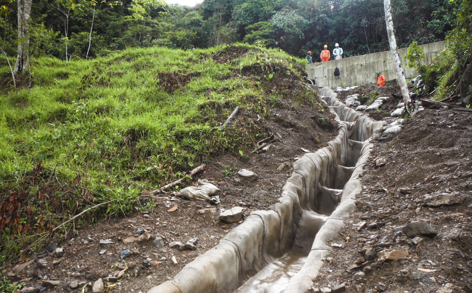 CC Ditch Lining | Otanche, Colombia - Concrete Canvas