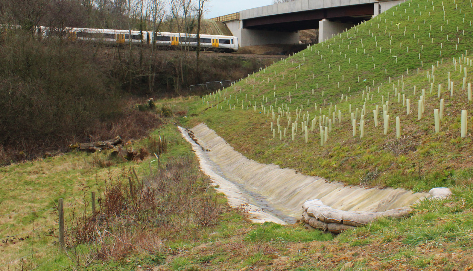 CC Channel Lining | Bexhill to Hastings, Sussex, UK - Concrete Canvas