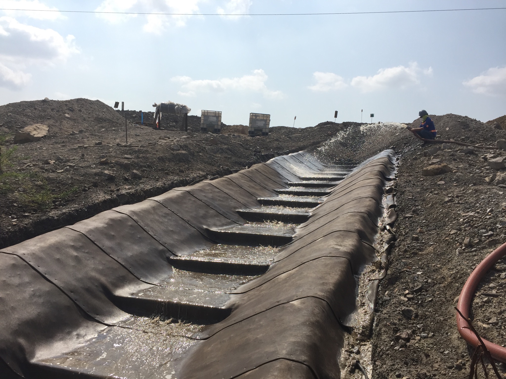 CC Channel Lining | La Mina, Colombia - Concrete Canvas