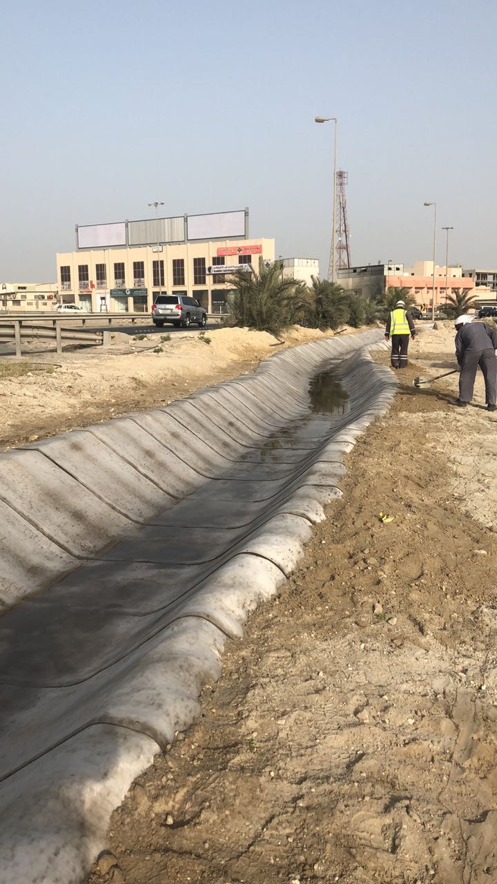 CC Channel Lining | Salmabad, Bahrain - Concrete Canvas