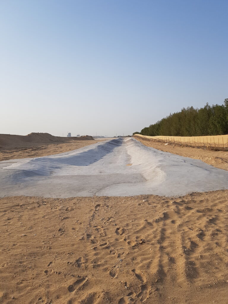 CC Channel & Slope | Dammam, Saudi Arabia - Concrete Canvas