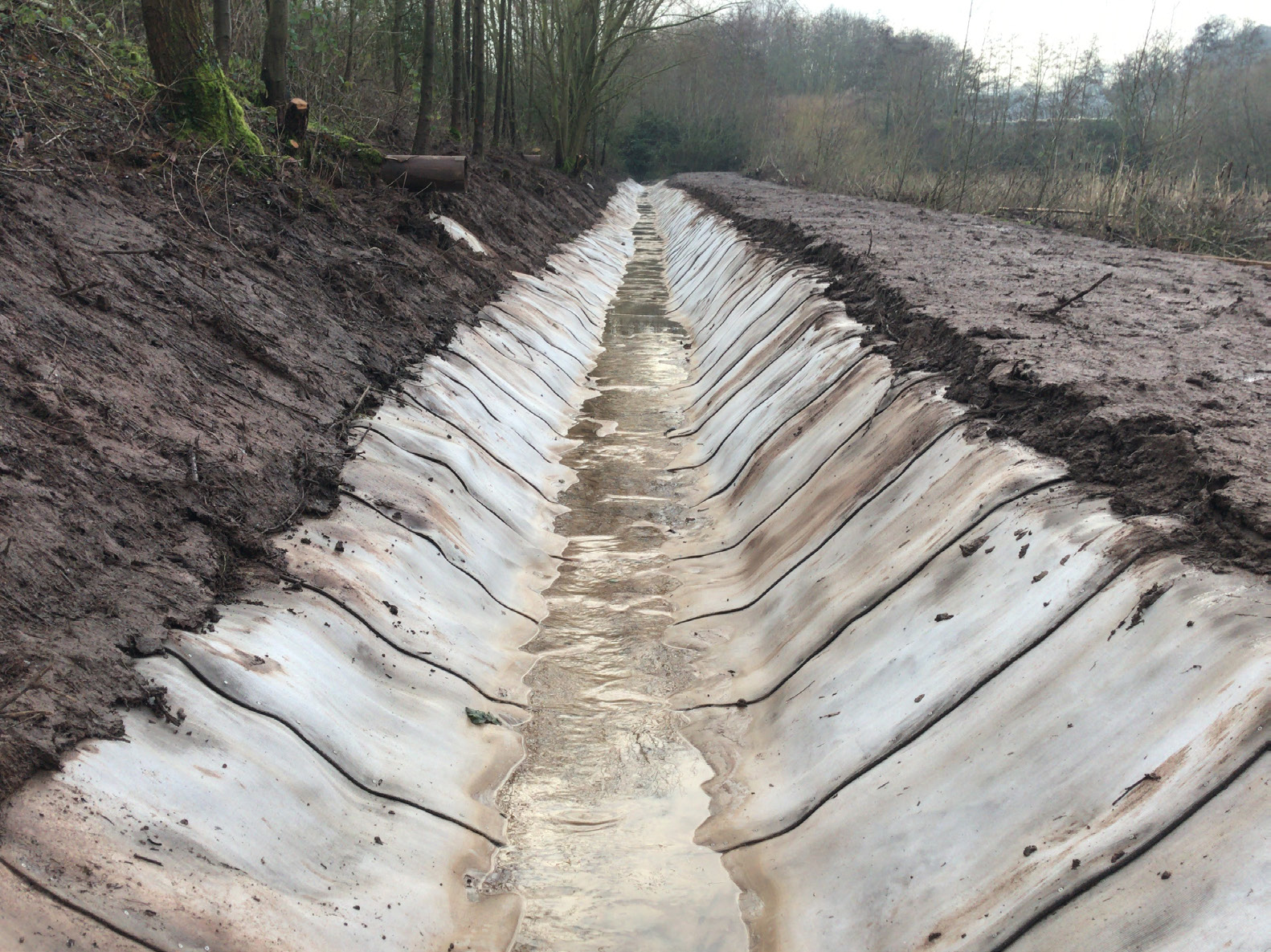 CC Channel Lining | Norwood Park, Southwell, UK - Concrete Canvas